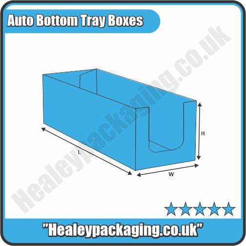 Custom Auto Bottom Tray Packaging Wholesale | Printed Boxes