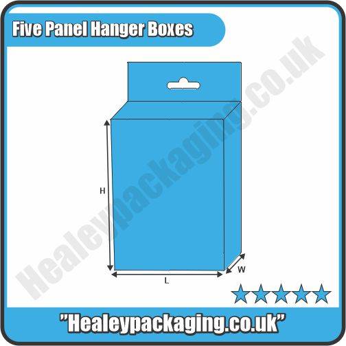 Custom Five Panel Hanger Boxes | Hanger Packaging Boxes UK