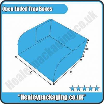 Custom Printed Open Ended Tray Boxes Packaging Wholesale