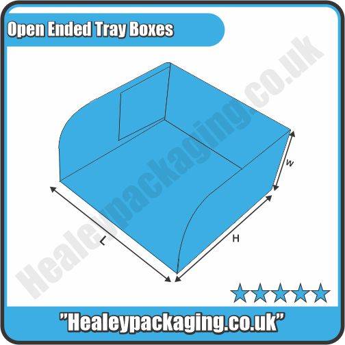 Custom Printed Open Ended Tray Boxes Packaging Wholesale