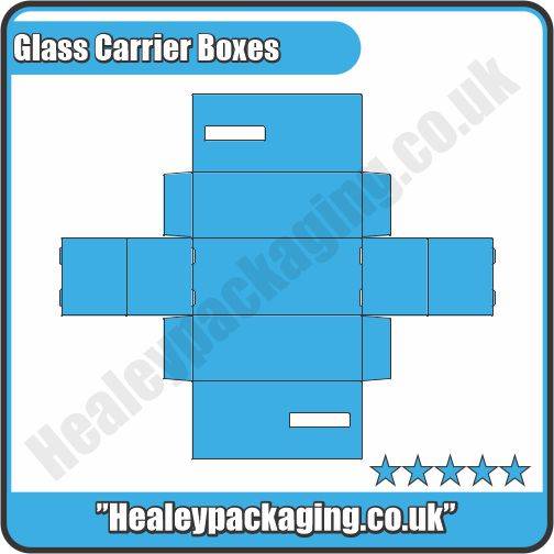 Custom Printed Glass Carrier Boxes Packaging Wholesale In UK